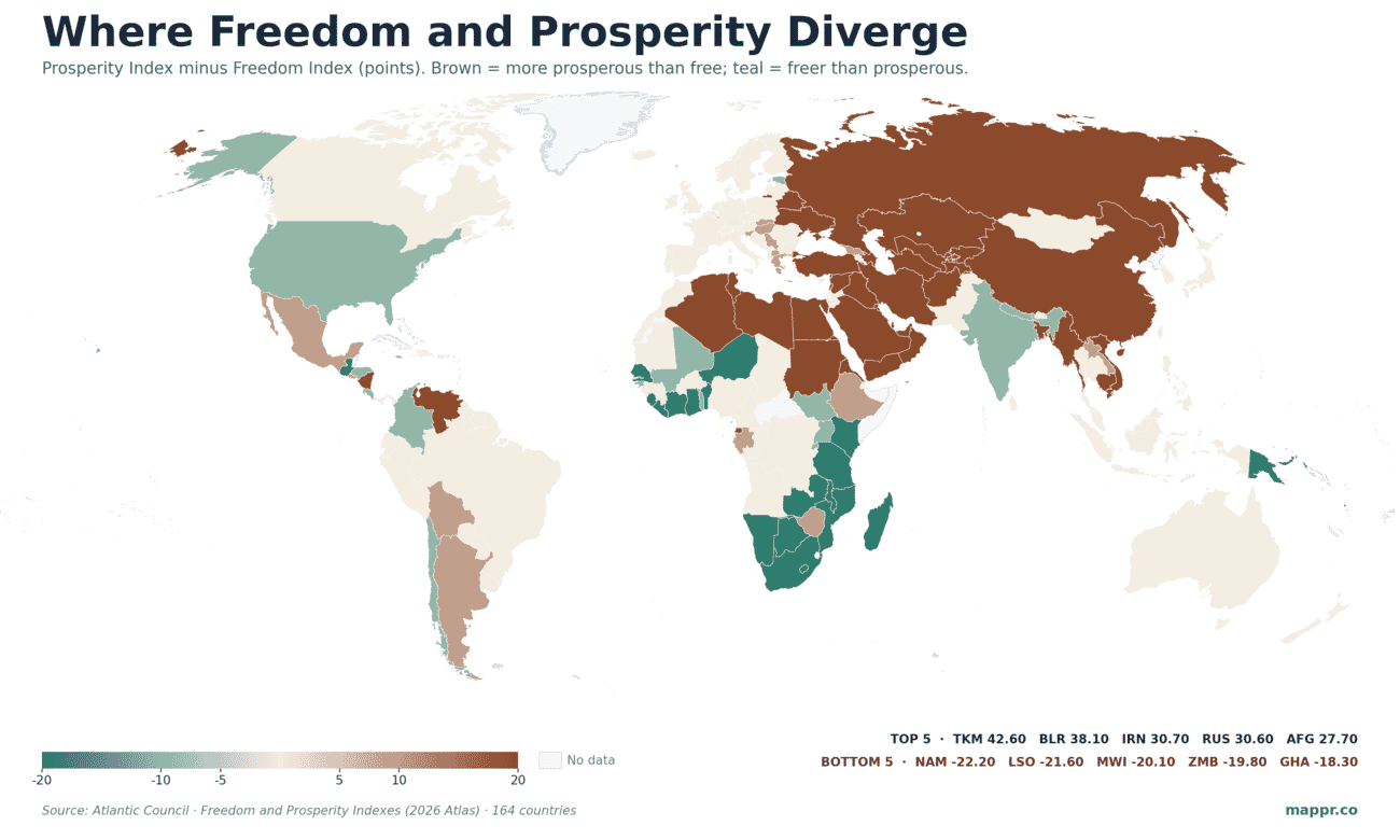 Mapped: The World's Most Prosperous Countries in 2026 — and Where ...