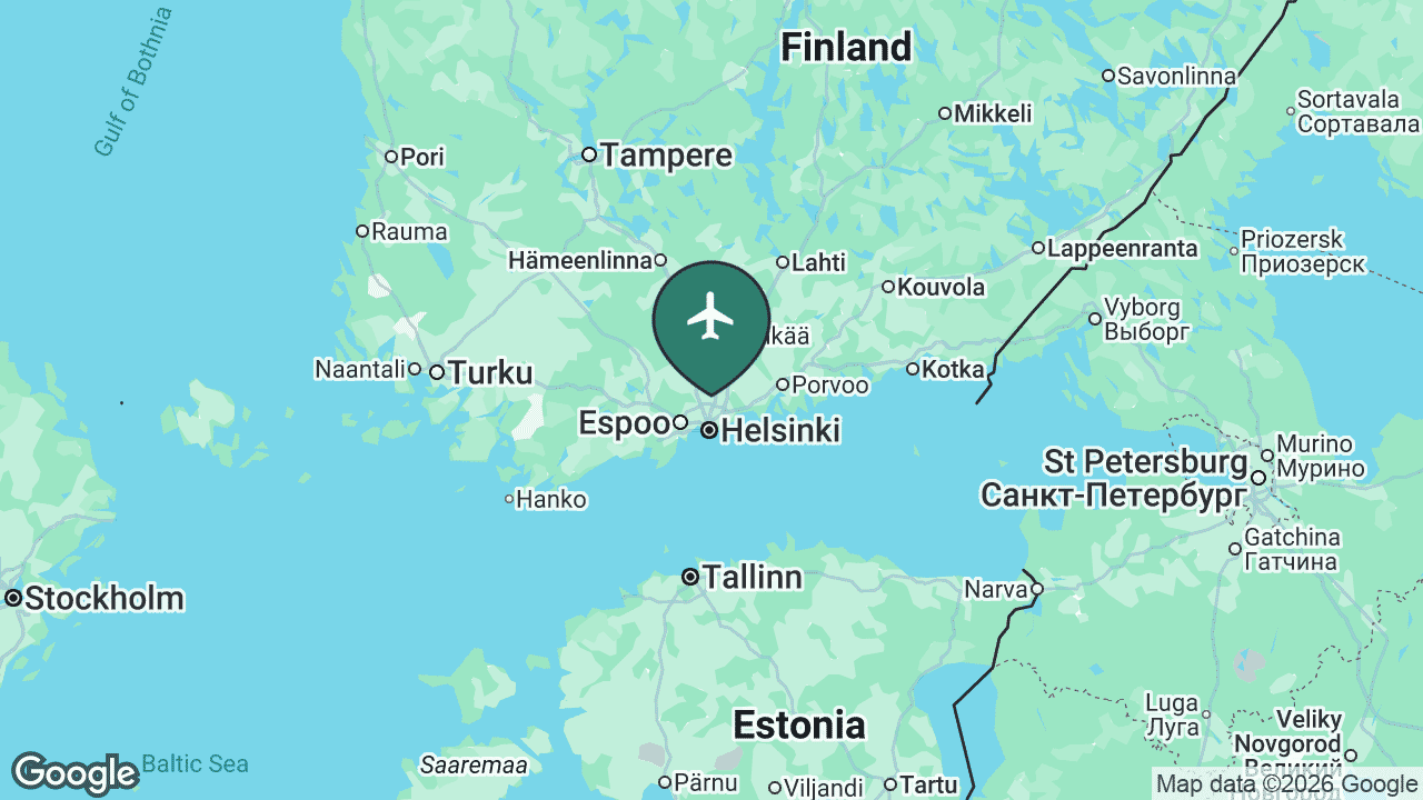 Major Airports in Finland | Mappr
