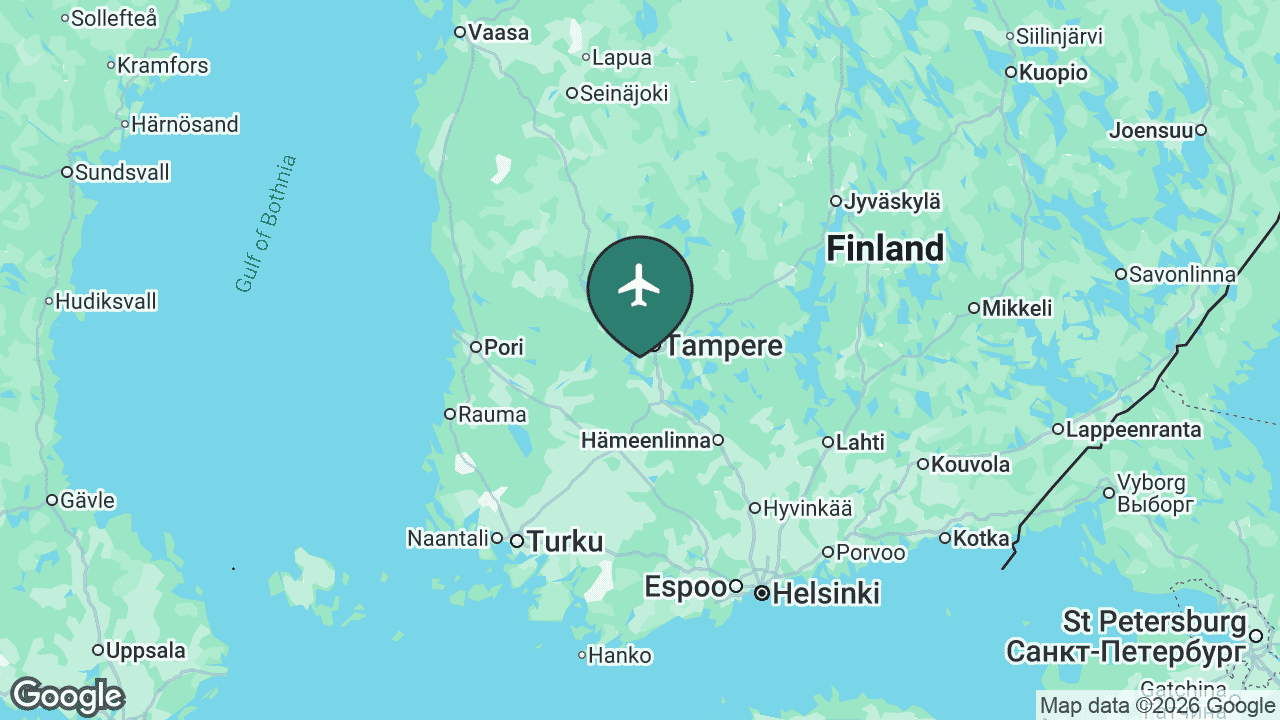 Major Airports in Finland | Mappr