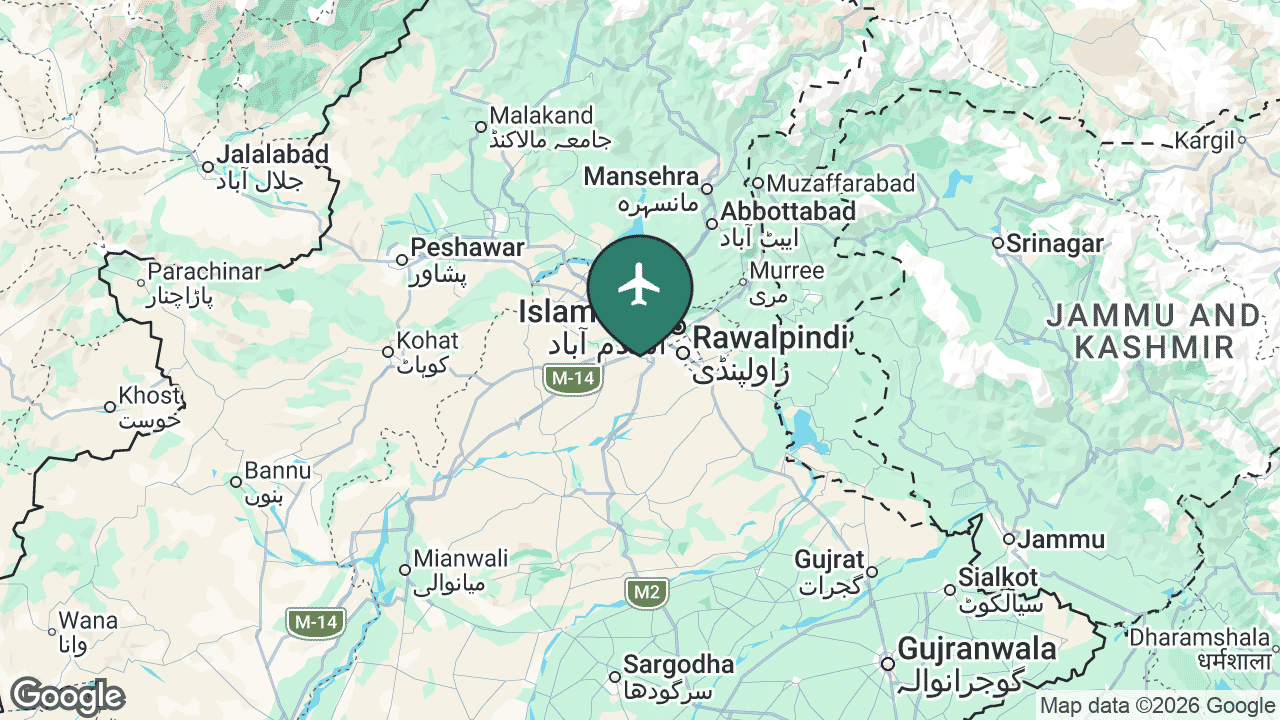 Major Airports in Pakistan | Mappr