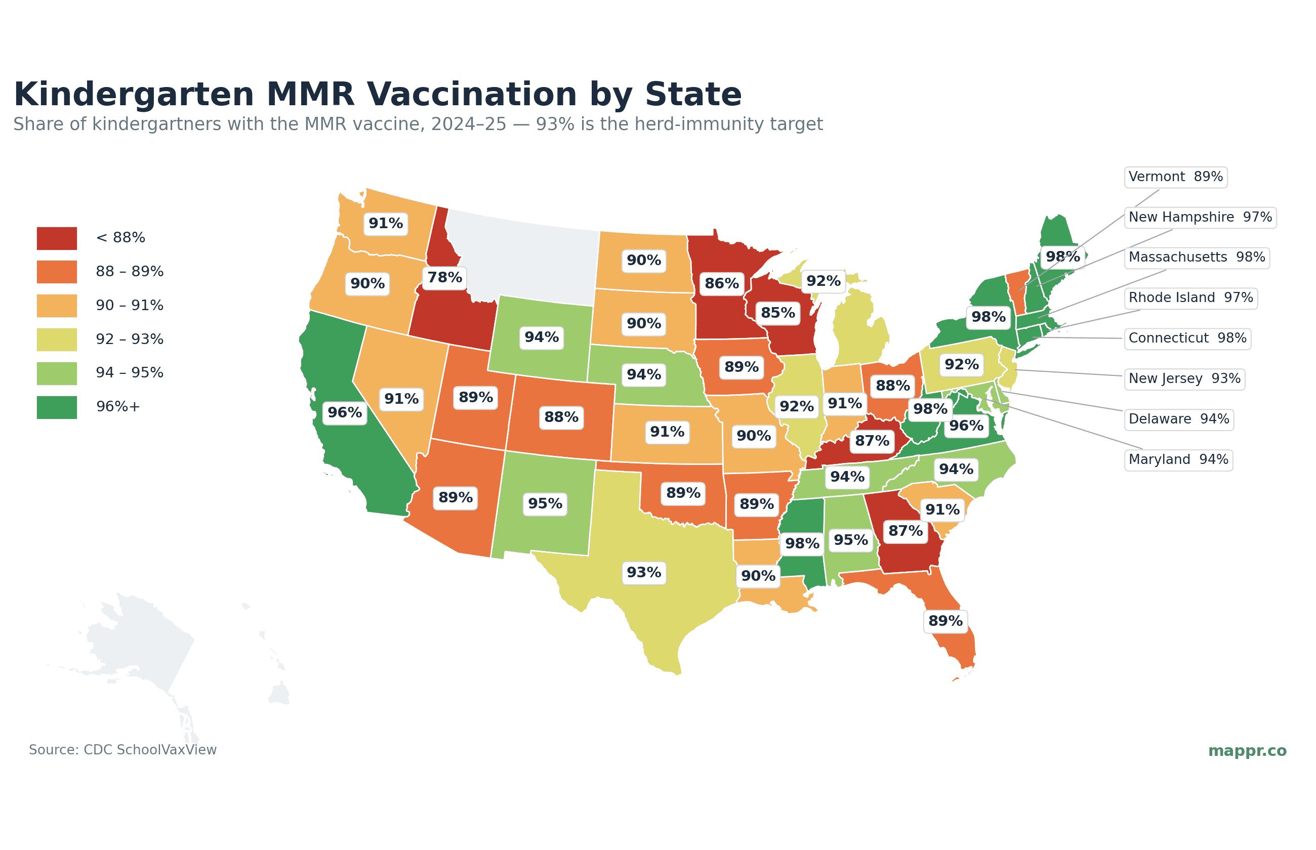 2026 U.S. Measles Outbreak Map by State: Cases, Hotspots, and ...