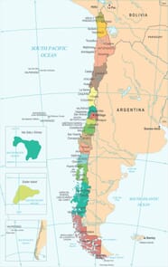 Chile Political Map Country Informations And Images Chile Political Map Country Informations And Images