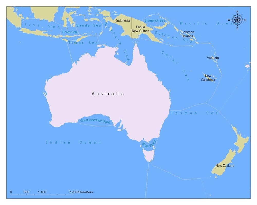 Australia Flag Map and Meaning | Mappr