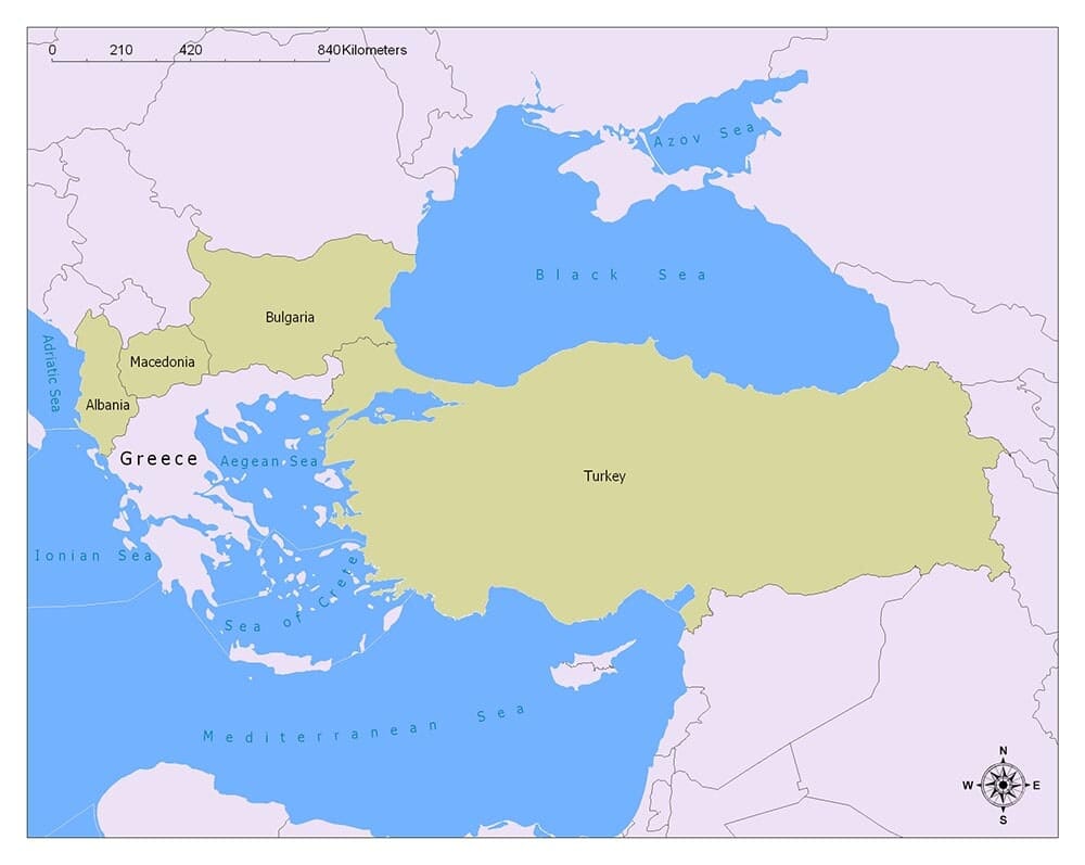 Greece Flag Map and Meaning | Mappr