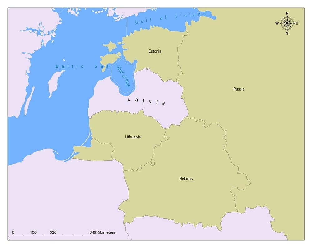 Latvia Flag Map and Meaning | Mappr