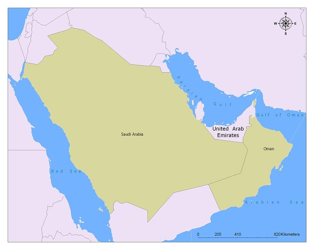 United Arab Emirates Flag Map and Meaning | Mappr