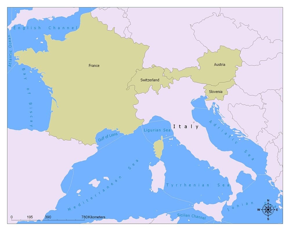 Italy Flag Map and Meaning | Mappr