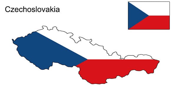 Czechoslovakia/Map of Czechoslovakia | Mappr