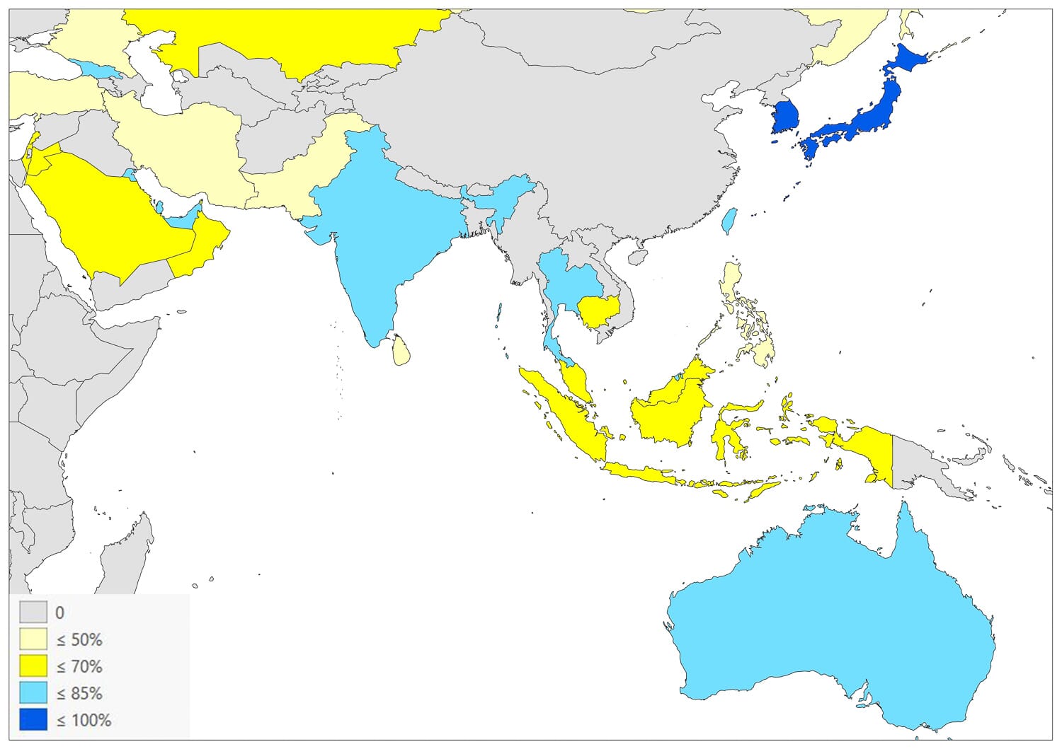 LTE Coverage by Country | Mappr