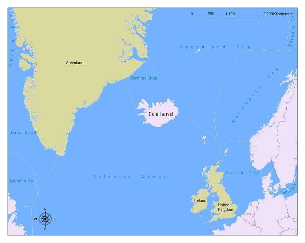 Iceland Flag Map and Meaning | Mappr