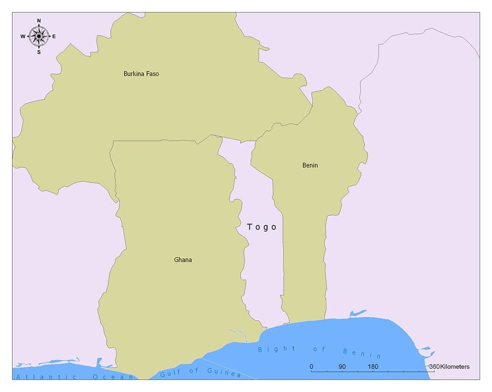 Togo Flag Map and Meaning | Mappr