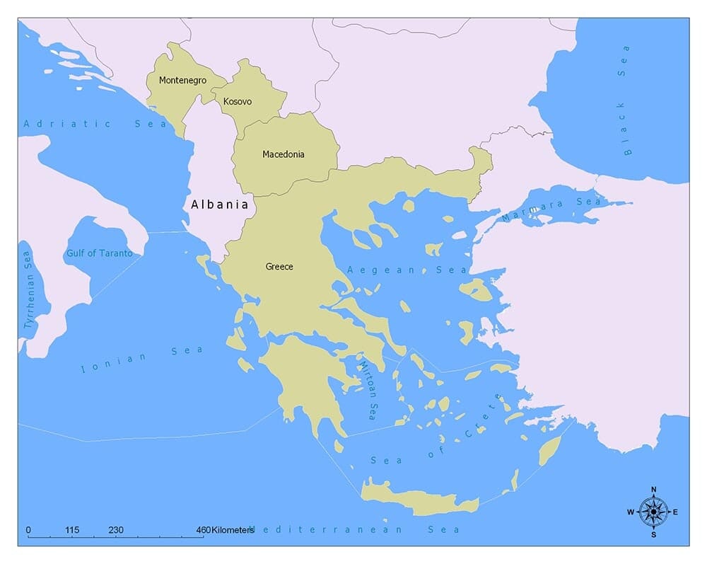 Albania Flag Map and Meaning | Mappr