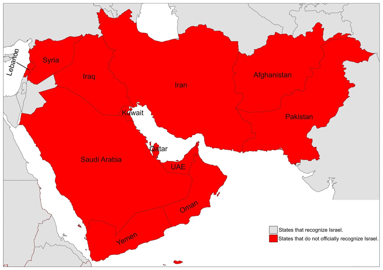 International Recognition of Israel | Mappr
