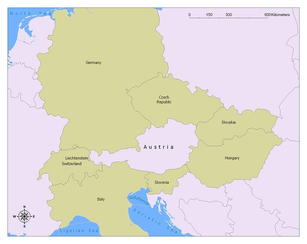 Austria Flag Map and Meaning | Mappr