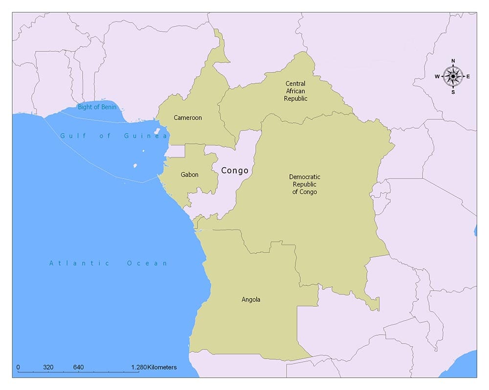 Republic of the Congo Flag Map and Meaning | Mappr