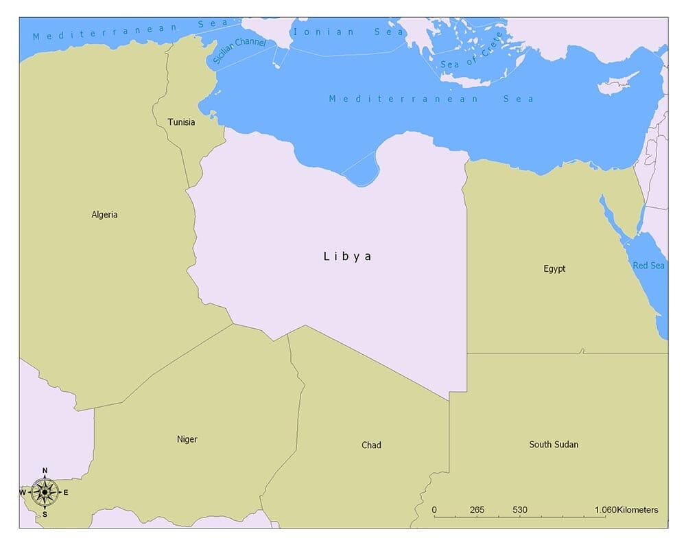 Libya Flag Map and Meaning | Mappr
