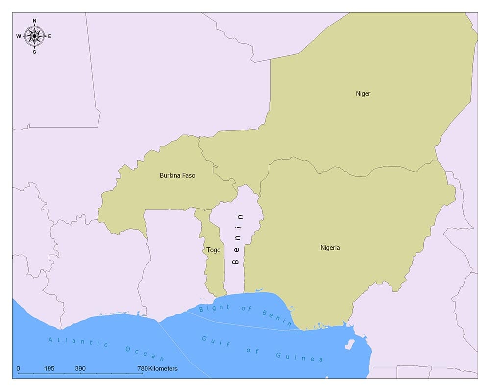 Benin Flag Map and Meaning | Mappr