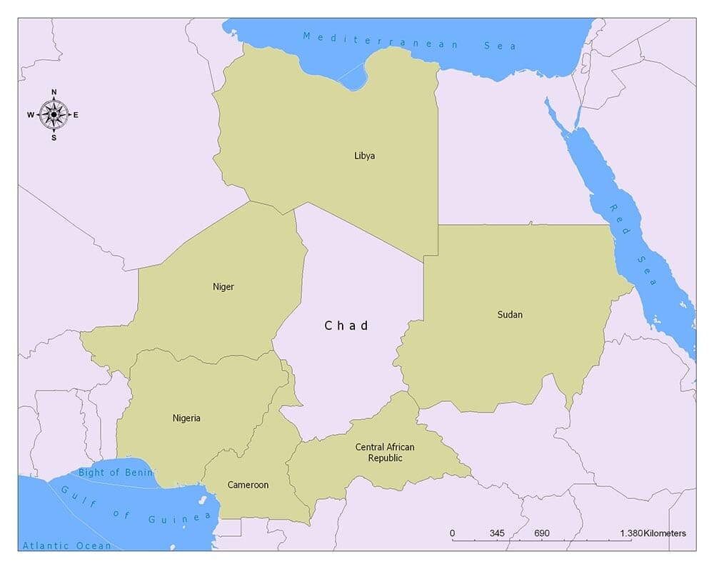 Chad Flag Map and Meaning | Mappr