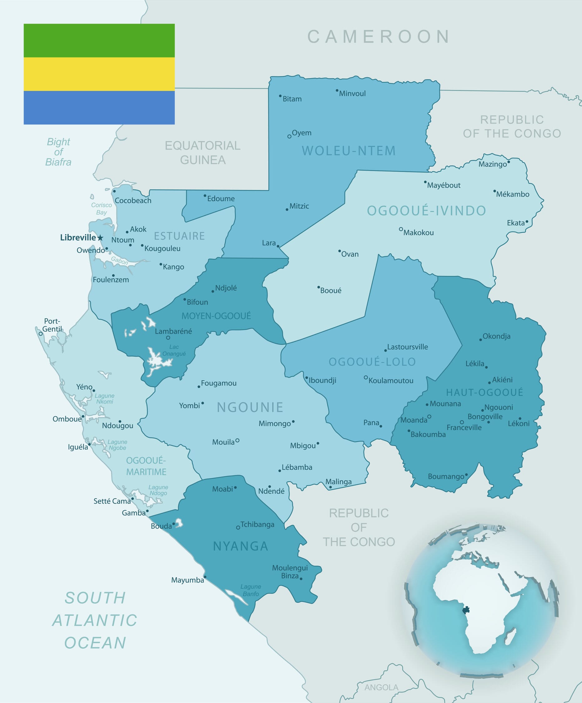 Gabon / Maps, Geography, Facts | Mappr