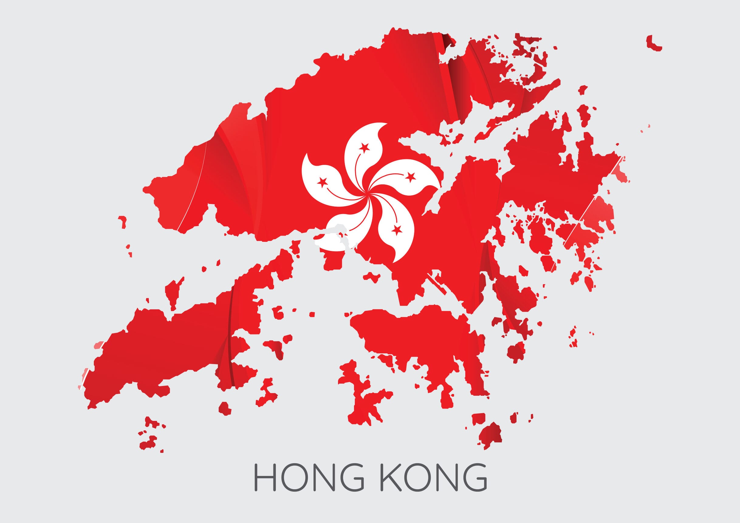 Hong Kong Flag Map | Mappr
