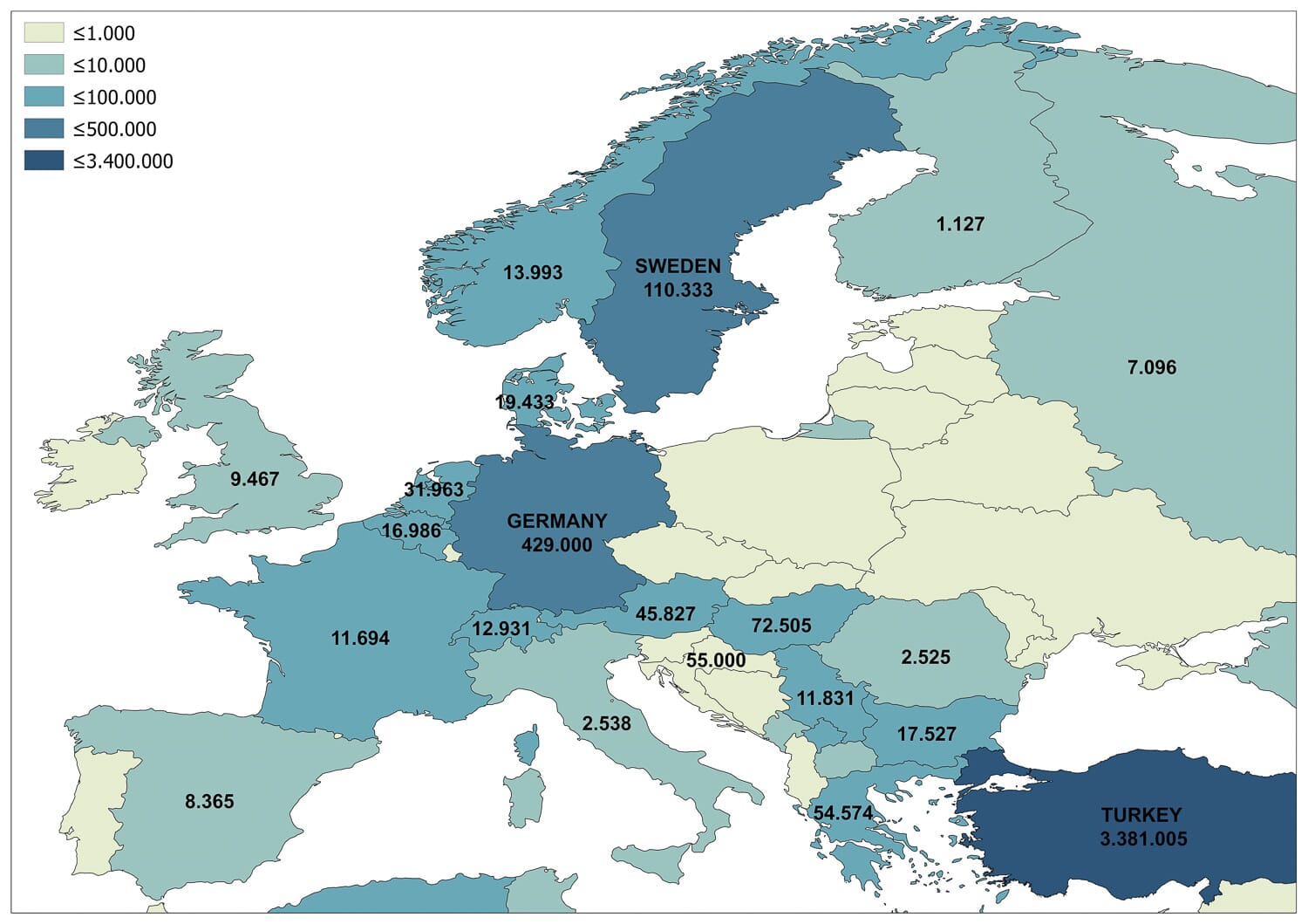 Immigration in the World | Mappr