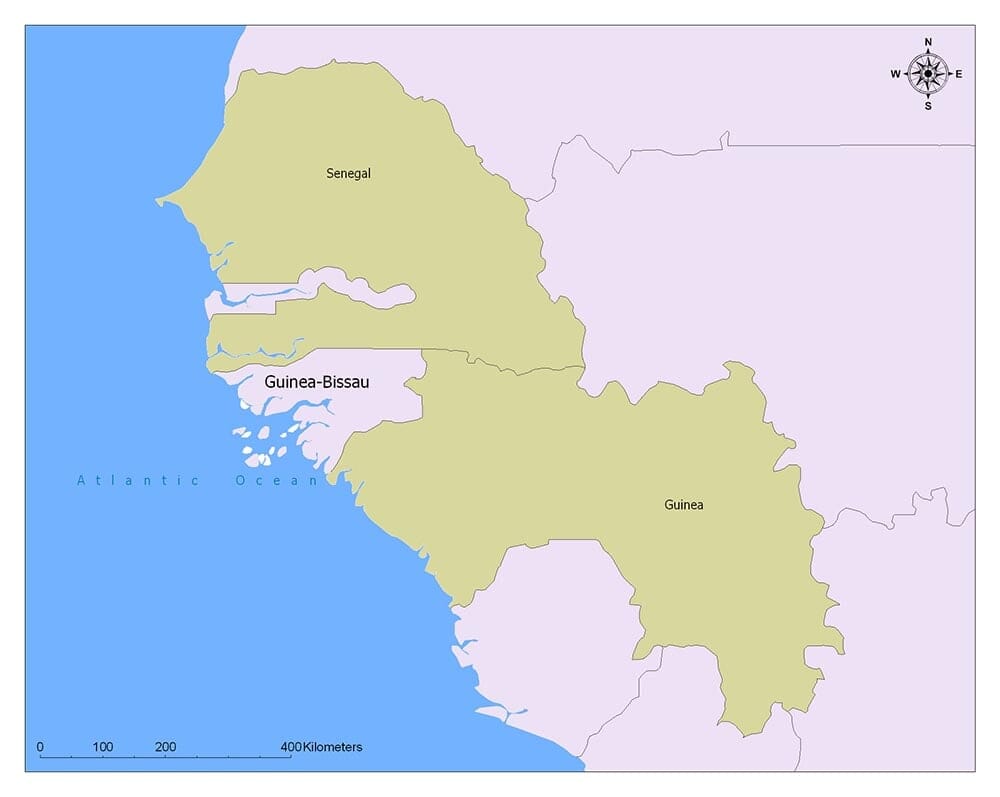 Guinea-Bissau Flag Map and Meaning | Mappr