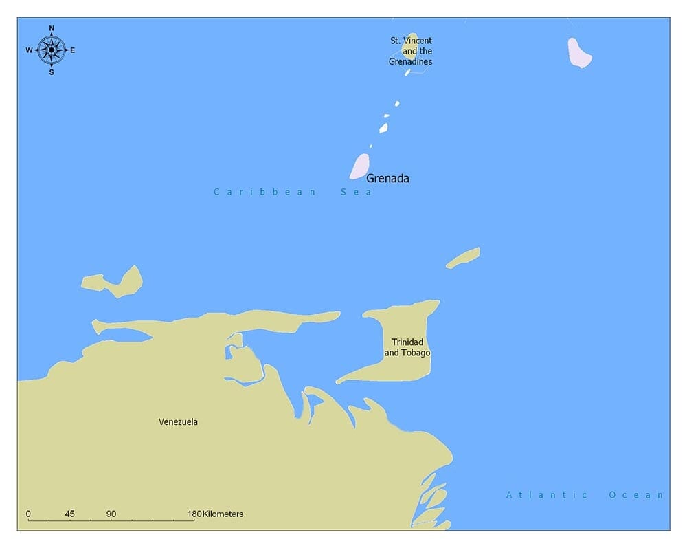 Grenada Flag Map and Meaning | Mappr