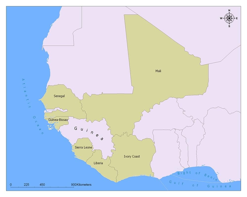Guinea Flag Map and Meaning | Mappr