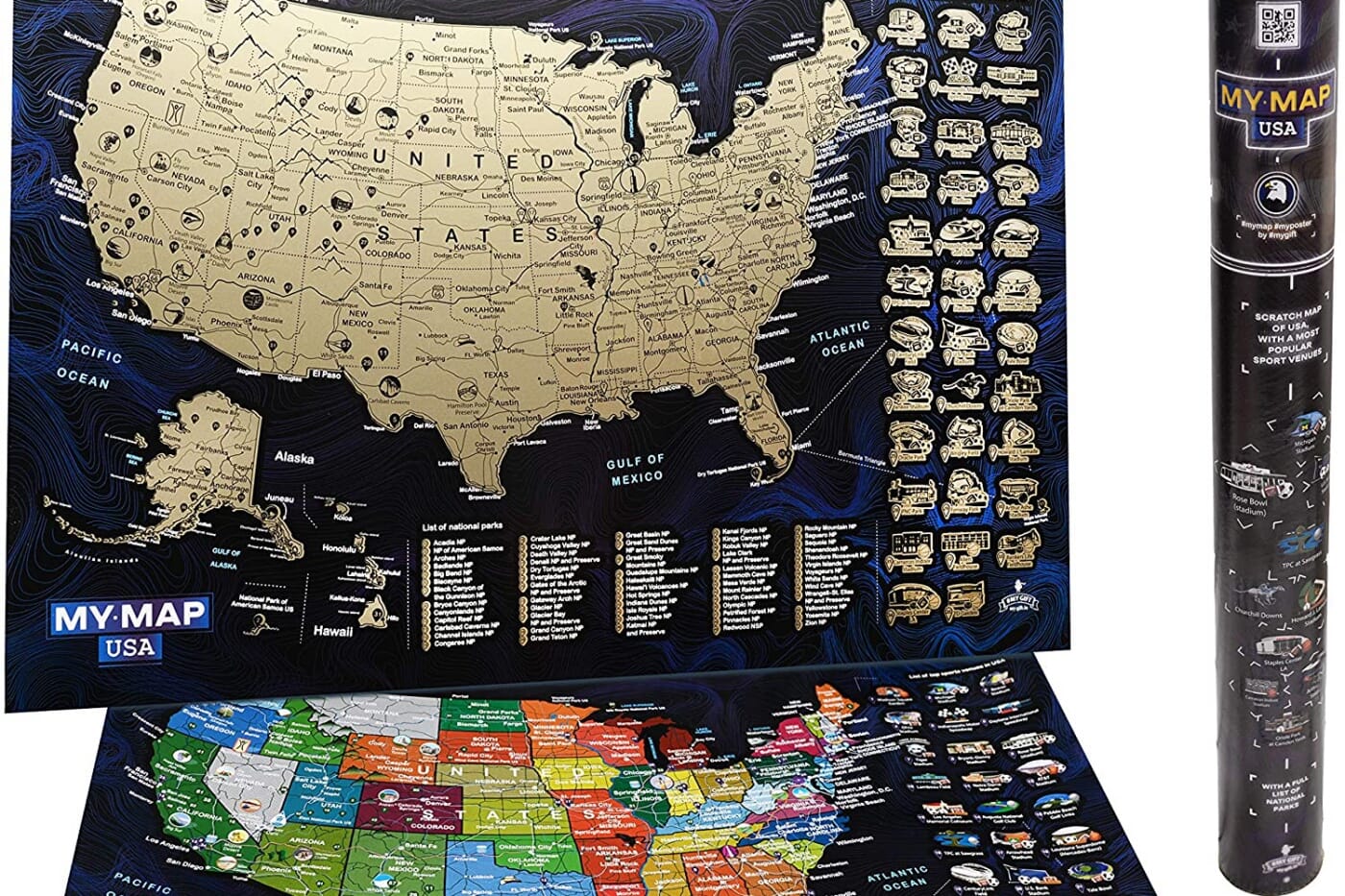 The 10 Best National Parks Scratch Off Maps | Mappr