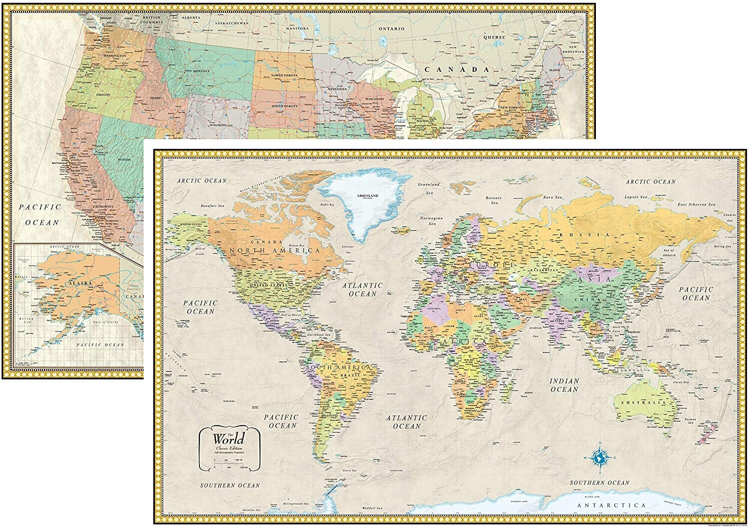 Best World Map Posters | Mappr