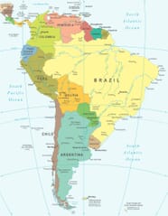 South America Map Mappr