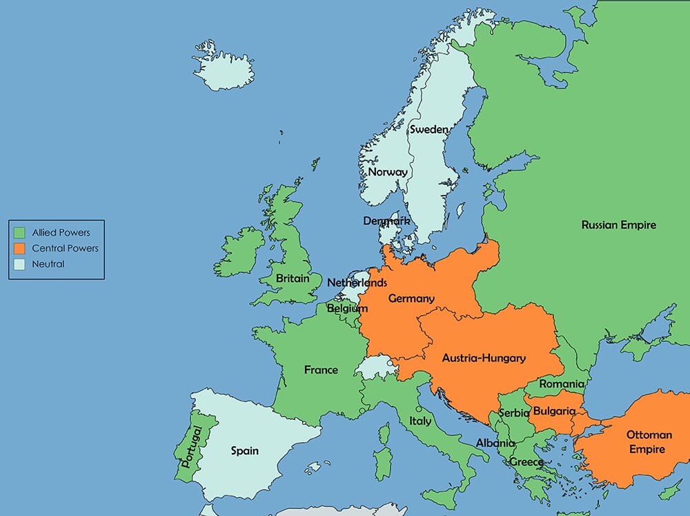 The First World War/Facts, History, Maps | Mappr