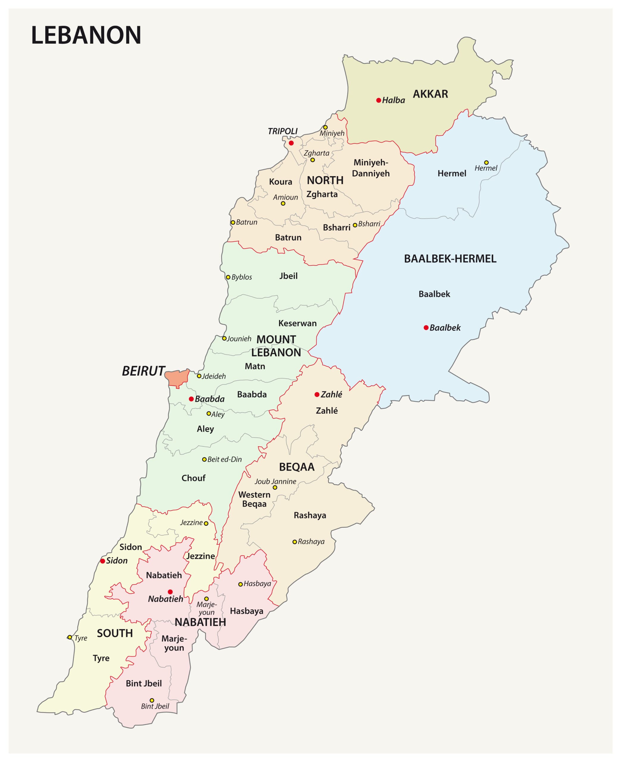 Where is Lebanon? 🇱🇧 | Mappr