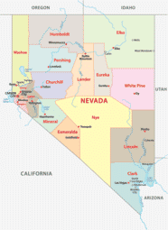 Nevada Counties Map Mappr Nevada Counties Map Mappr