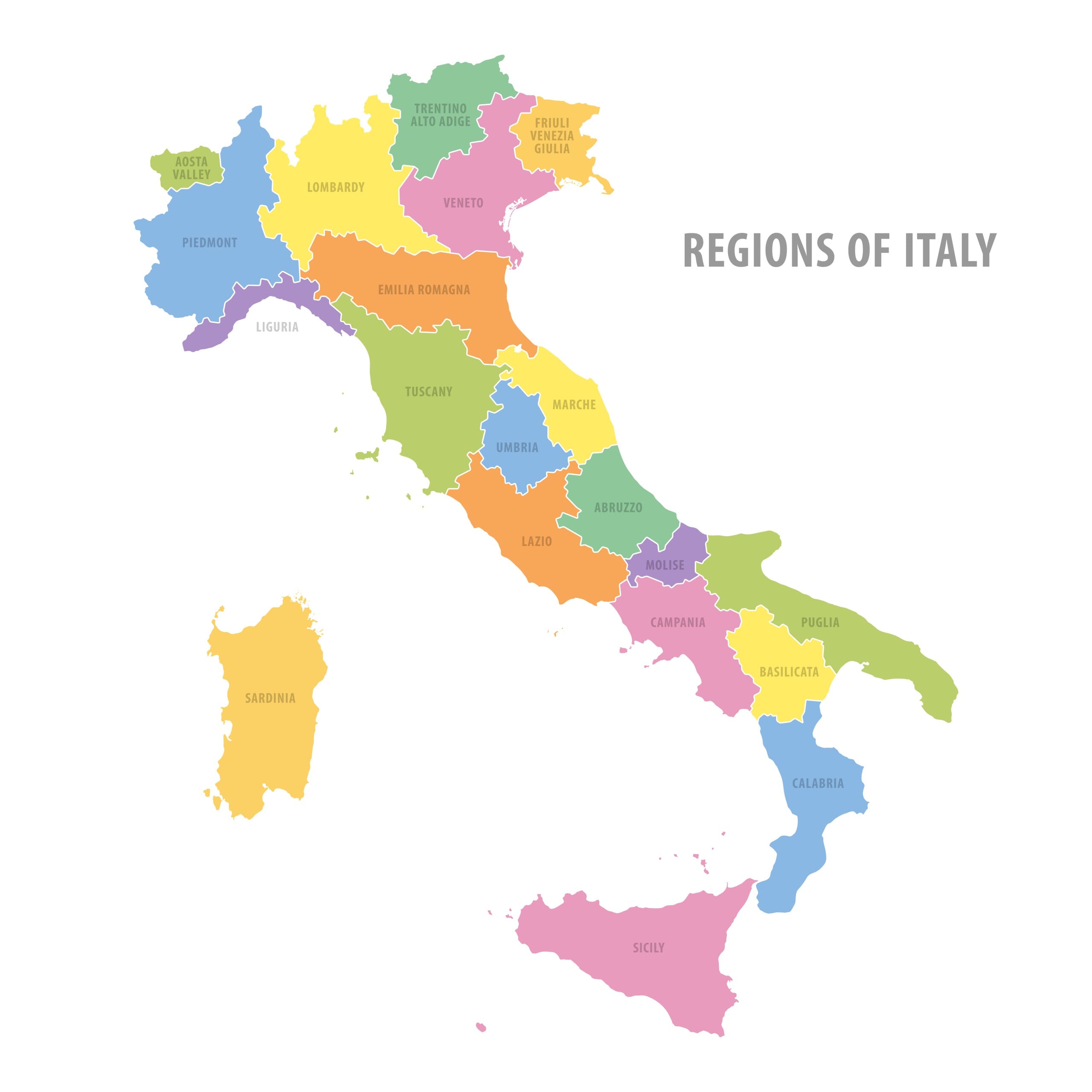 Explore Italy: Detailed Maps of Regions and Cities with Landmarks | Mappr