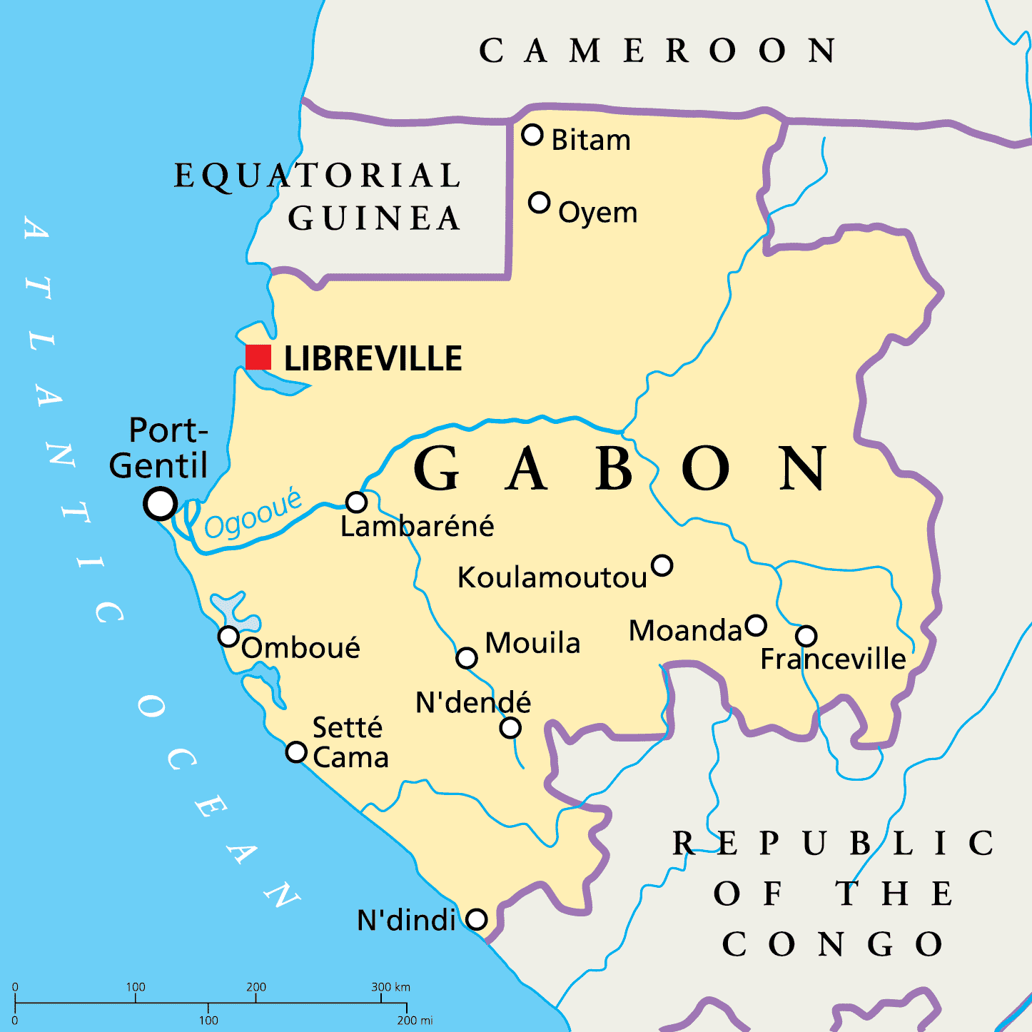 What is the Capital of Gabon? | Mappr