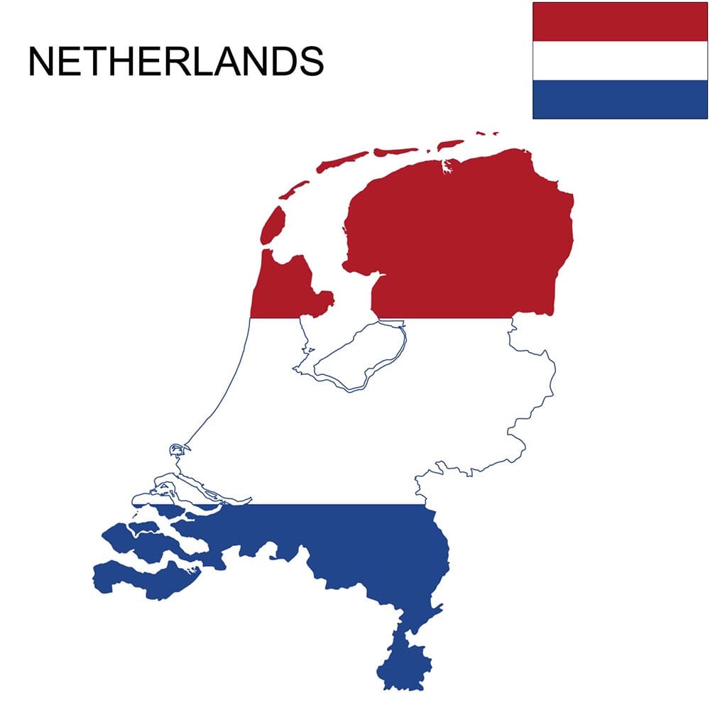 The Netherlands Flag Map and Meaning | Mappr