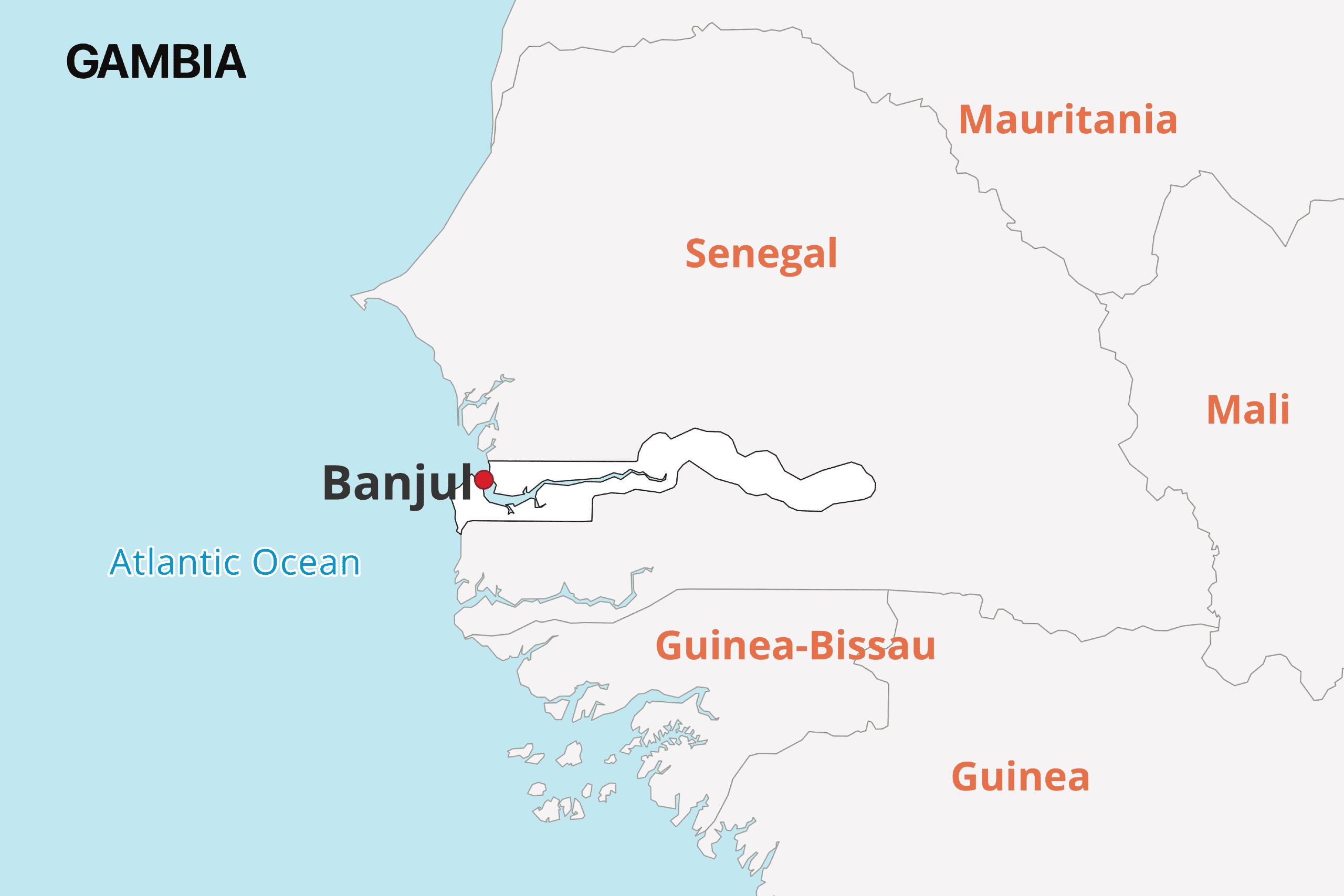 What is the Capital of the Gambia? | Mappr
