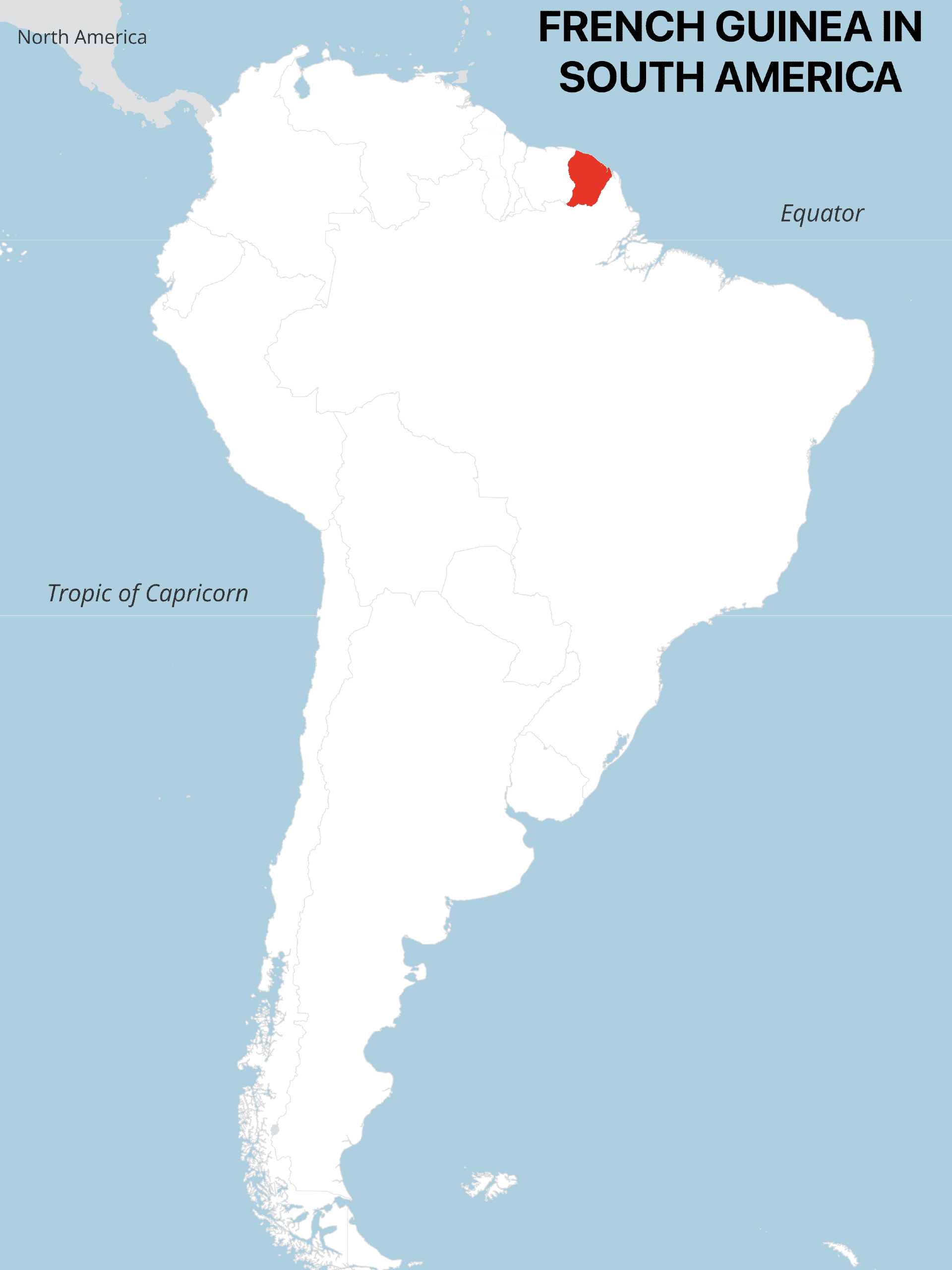 French Guiana Map: With Cities, Rivers and Country Facts