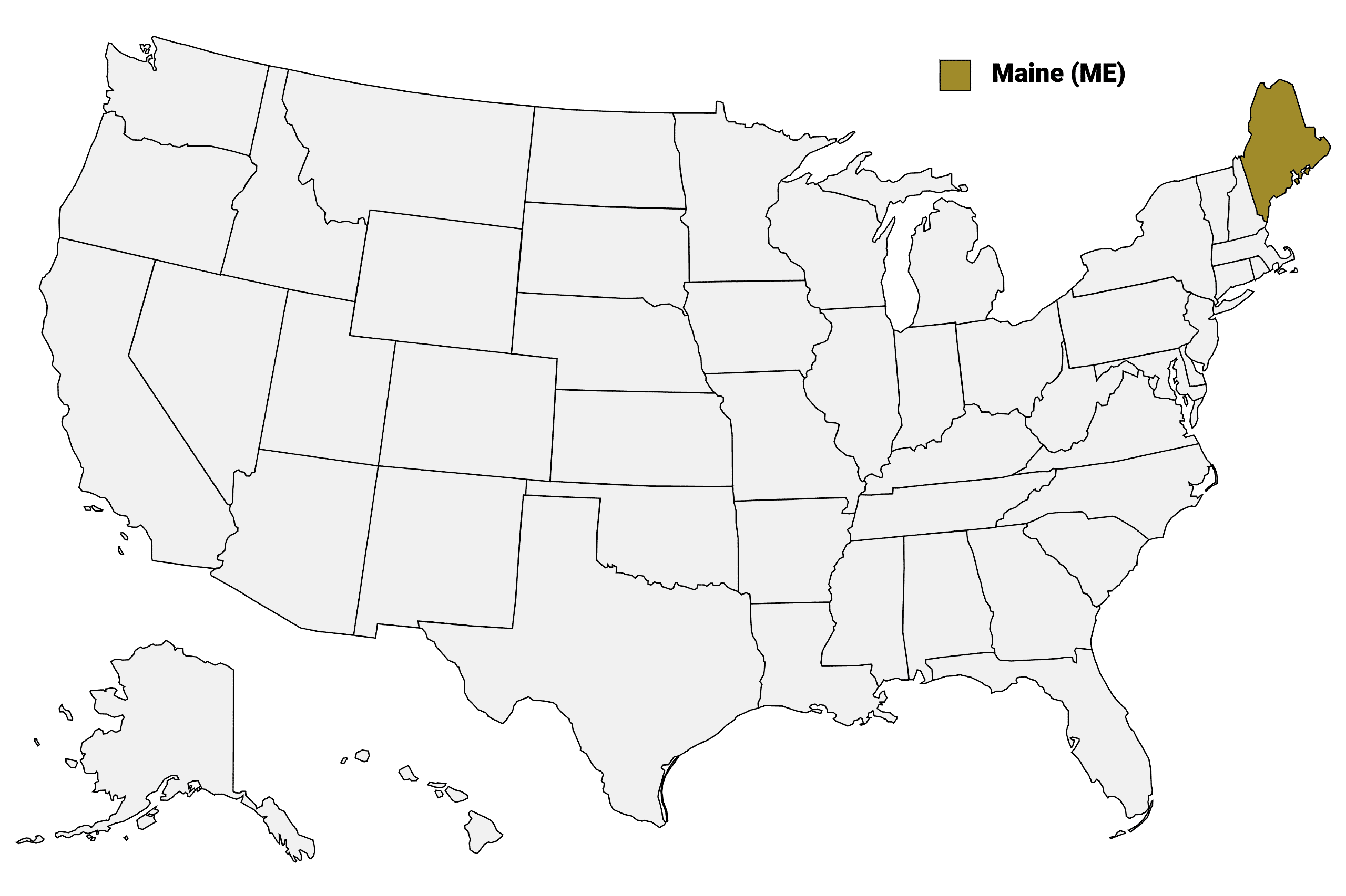 Maine Counties Map | Mappr
