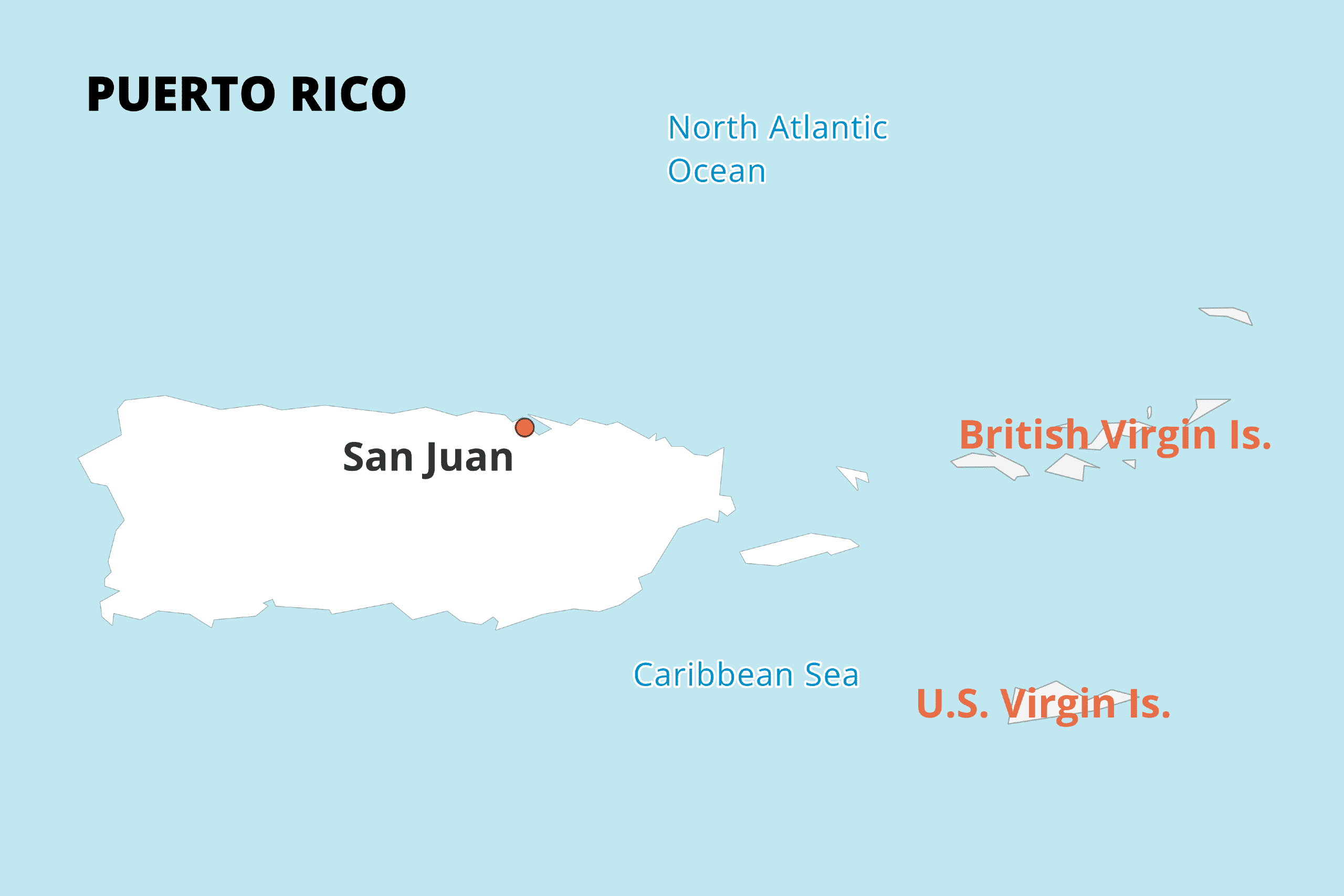 Puerto Rico Flag Map and Meaning | Mappr