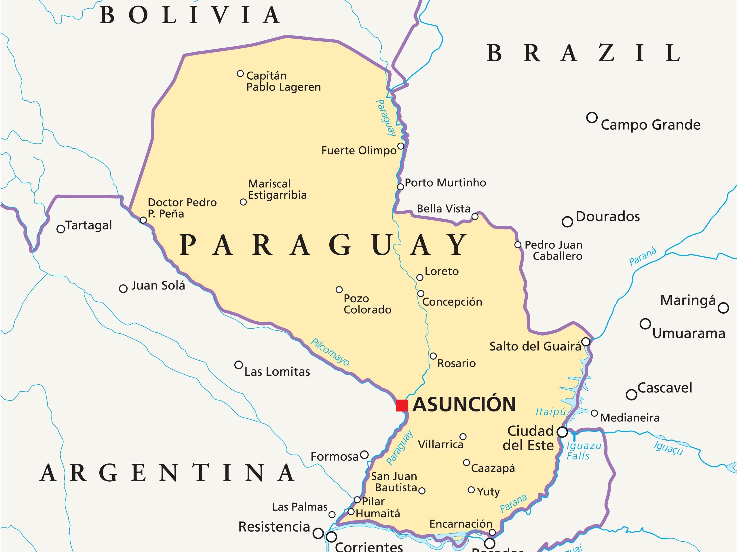 What is the Capital of Paraguay? | Mappr