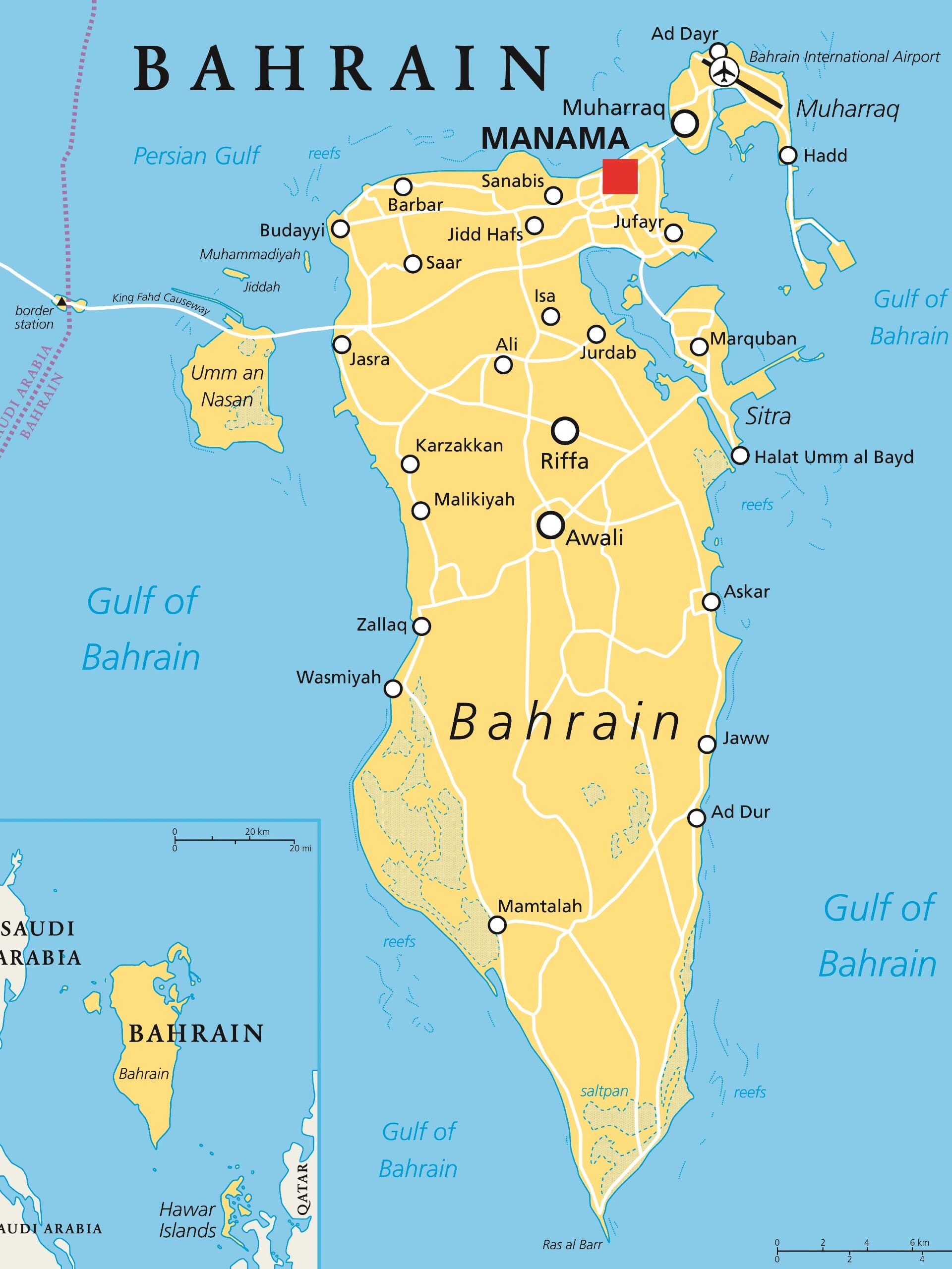 What is the Capital of Bahrain? | Mappr
