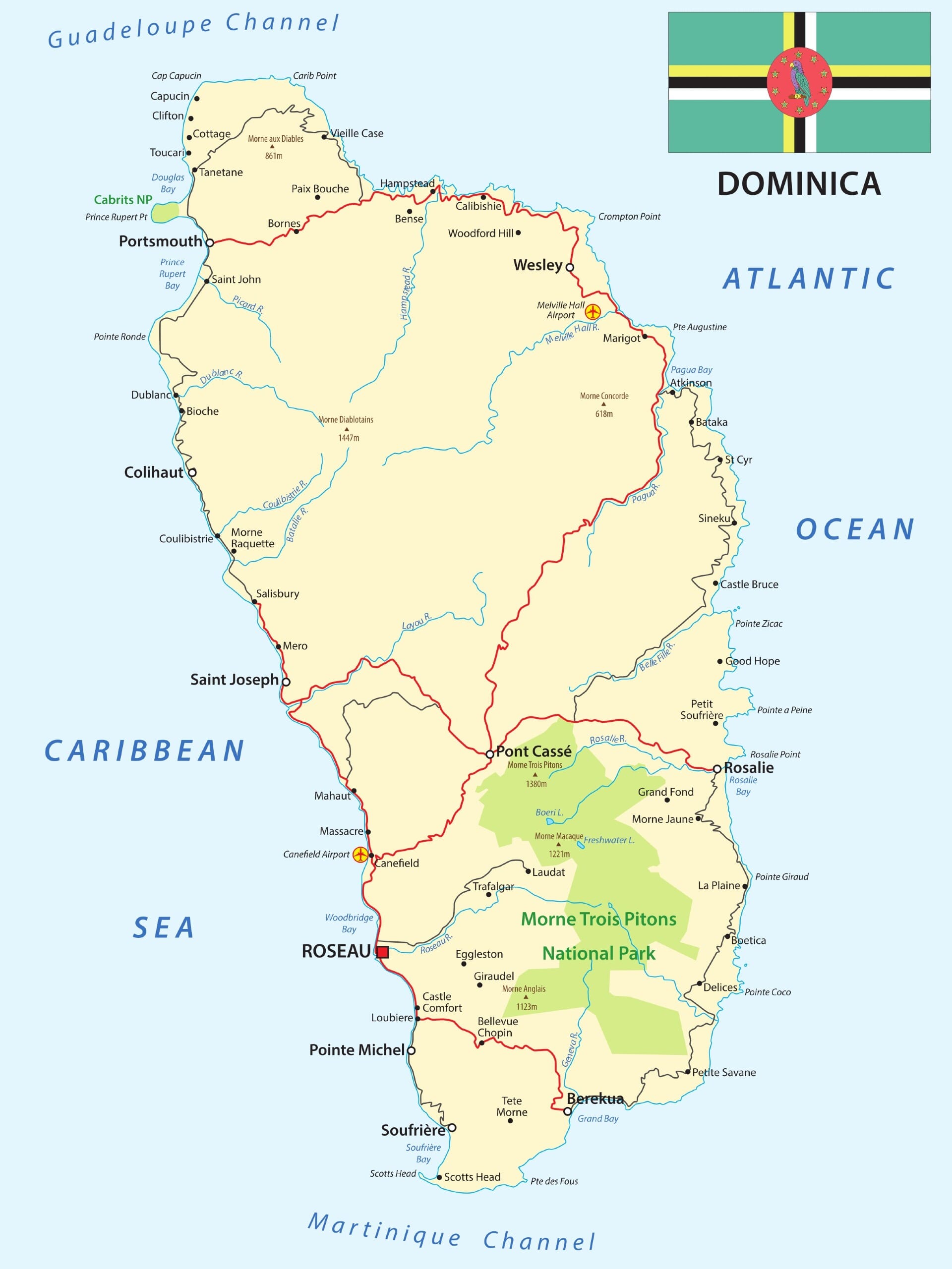 What is the Capital of Dominica? | Mappr