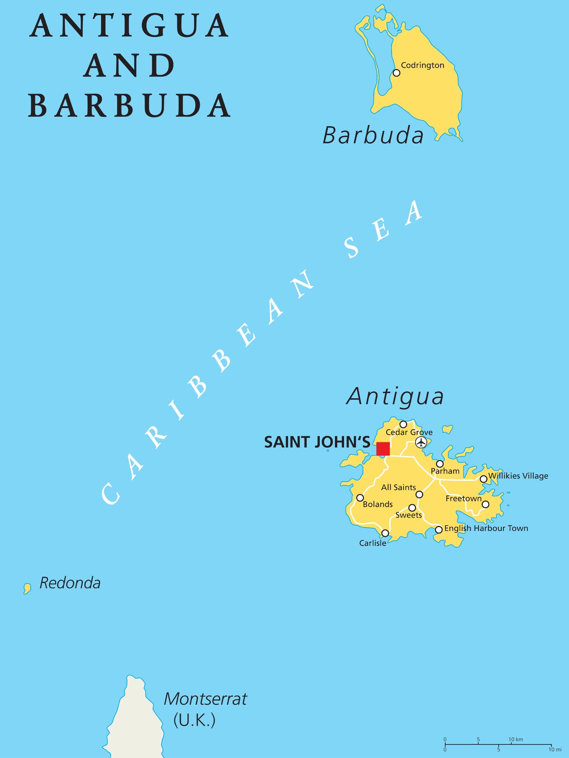 What is the Capital of Antigua and Barbuda? | Mappr