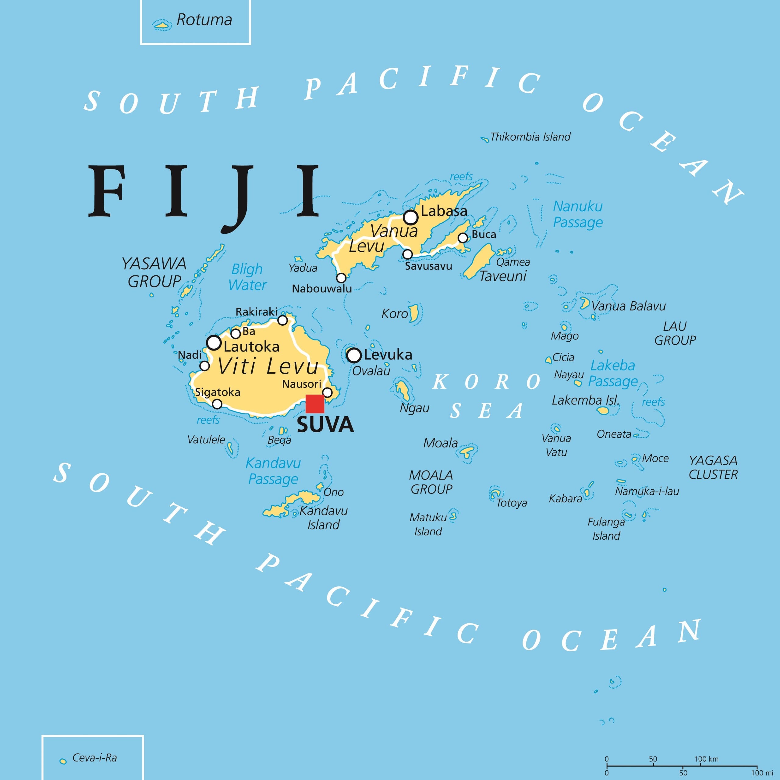 What is the Capital of Fiji? | Mappr
