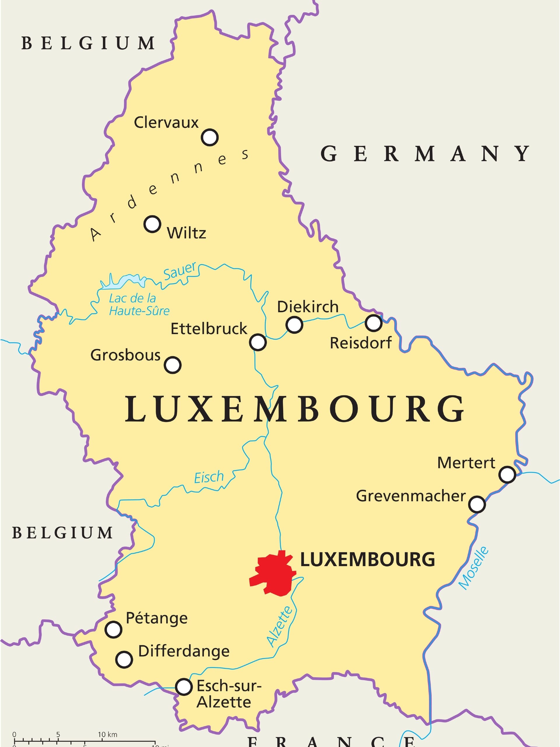 What is the Capital of Luxembourg? | Mappr