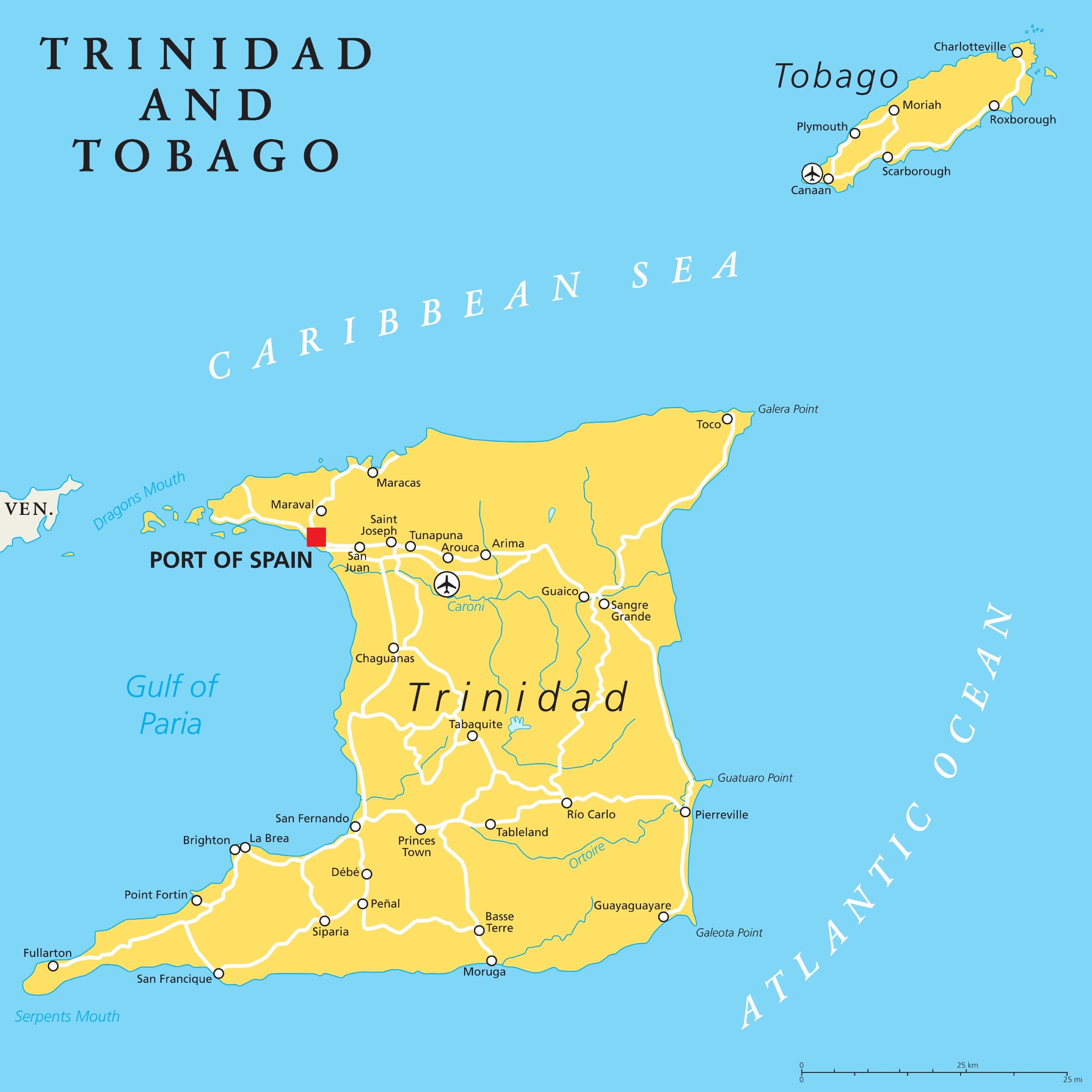 What is the Capital of Trinidad and Tobago? | Mappr