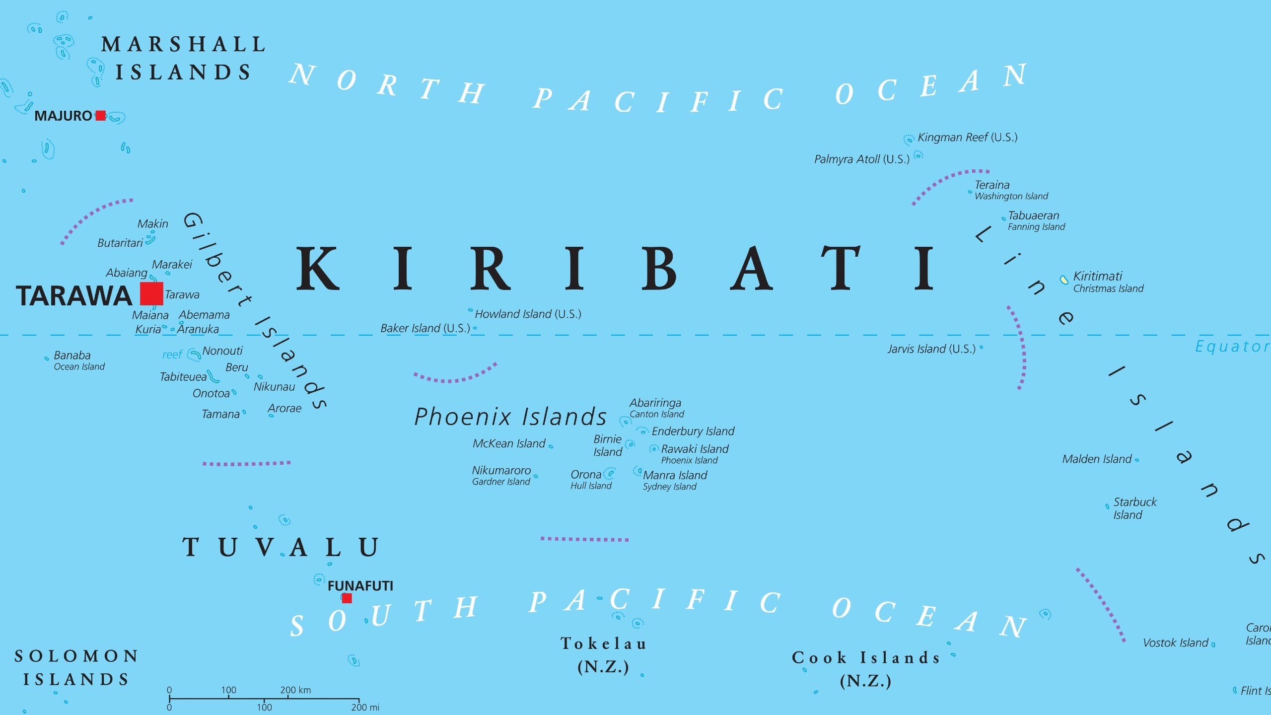 What is the capital of Kiribati? | Mappr