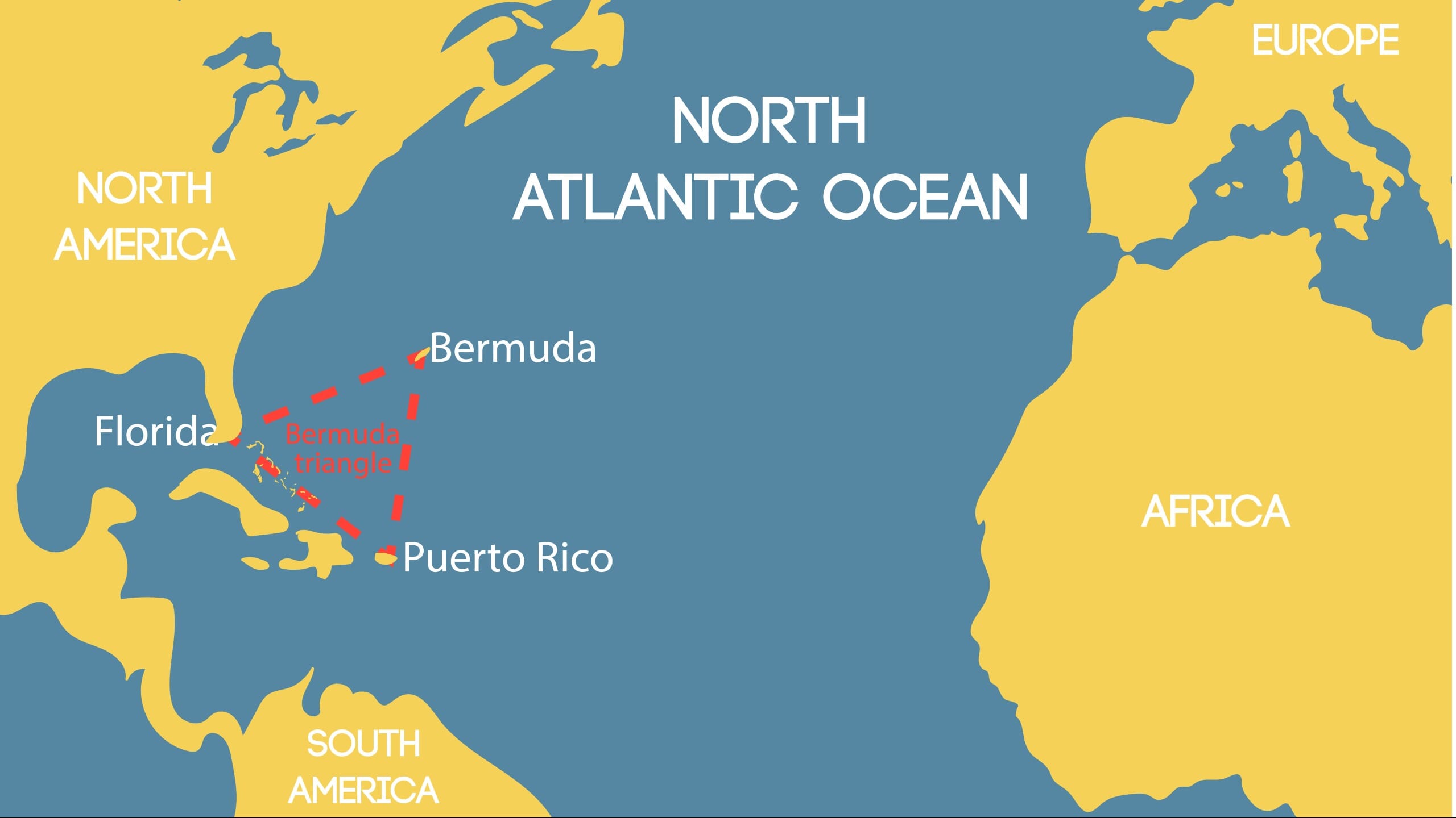 Map of Bermuda Triangle | Mappr